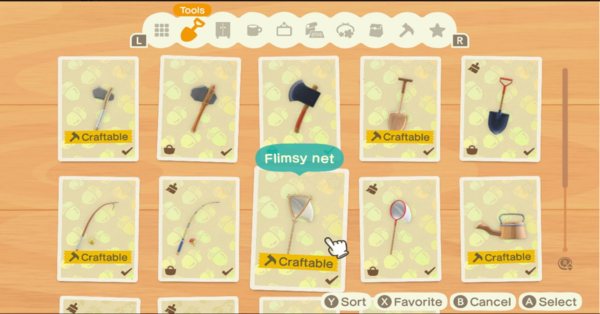 How to Get the Flimsy Net | Flimsy Net Recipe | ACNH - Animal Crossing ...