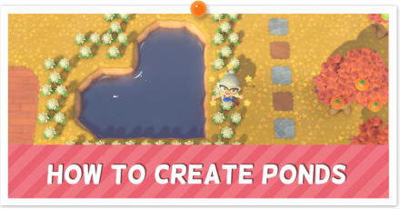 How to Make Shaped Ponds | ACNH - Animal Crossing: New Horizons (Switch ...