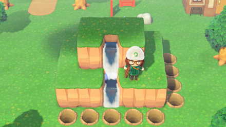 How to Make Waterfalls | ACNH - Animal Crossing: New Horizons (Switch ...