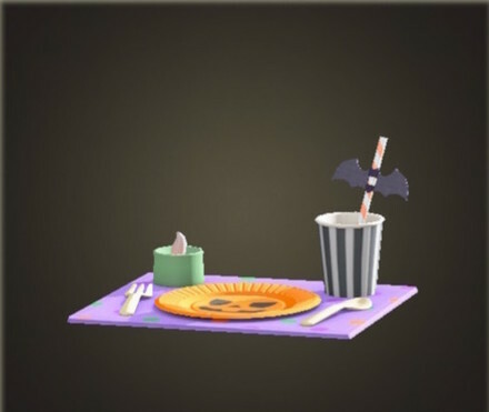 Spooky Table Setting Recipe and Required Materials | Animal Crossing ...