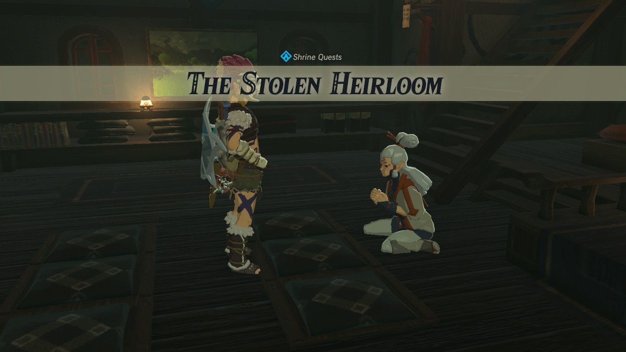 The Stolen Heirloom Shrine Quest Walkthrough | Zelda: Breath of the ...