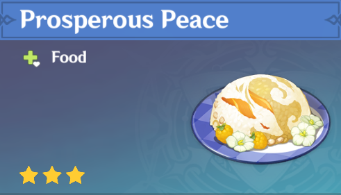 How to Get Prosperous Peace Recipe and Effects | Prosperous Peace ...