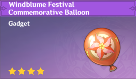 How to Get Windblume Festival Commemorative Balloon and Effects ...