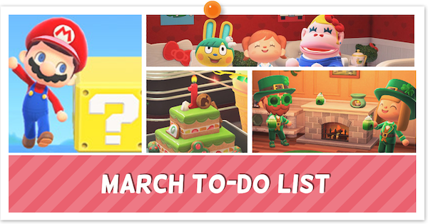 March To-Do List | Events, Bugs, Fish, and More! | ACNH - Animal ...