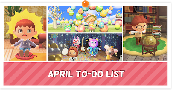 April To-Do List | Events, Bugs, Fish, and More! | ACNH - Animal ...