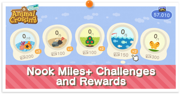 List of Nook Miles+ Challenge and Rewards | ACNH - Animal Crossing: New ...
