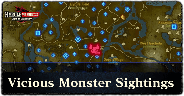 List of Vicious Monsters and Rewards | Hyrule Warriors: Age of Calamity ...