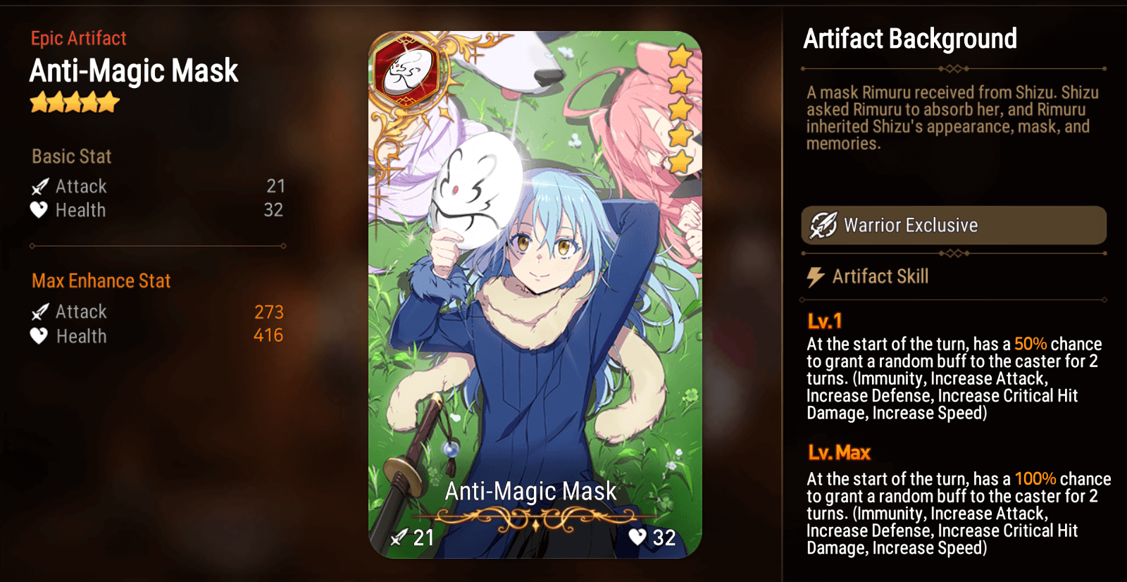 Anti-Magic Mask - Rating and Stats | Epic Seven｜Game8