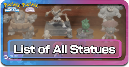 List of Statues and Effects | Pokemon Brilliant Diamond and Shining ...