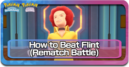 How to Beat Elite Four Flint in a Rematch Battle | Pokemon Brilliant ...