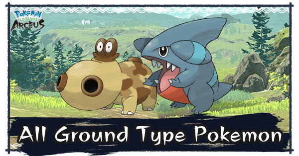 All Ground Type Pokemon