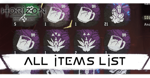 List of Items | Horizon Zero Dawn｜Game8