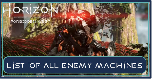 List of All Machines: All Machine Types and Map Locations | Horizon ...