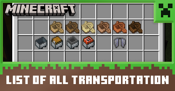 List of All Transportation Items | Minecraft｜Game8