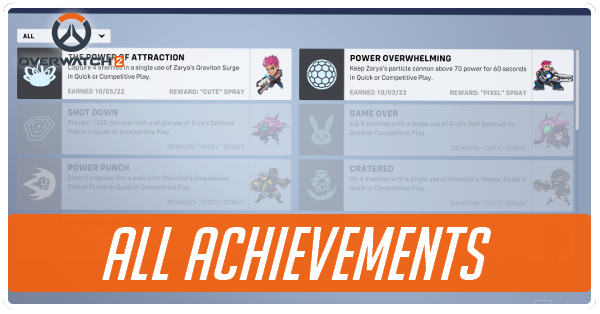 All Achievements | Overwatch 2｜Game8
