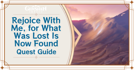 Rejoice With Me for What Was Lost Is Now Found World Quest Guide ...
