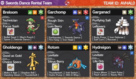 Best Swords Dance Singles Rental Team for VGC & Competitive | Pokemon ...