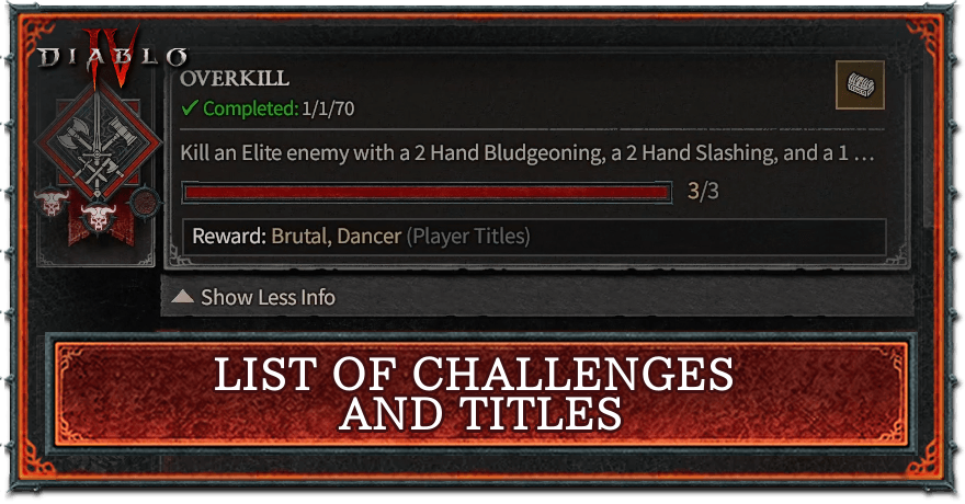 Challenge Rewards and Titles | Diablo 4 (D4)｜Game8