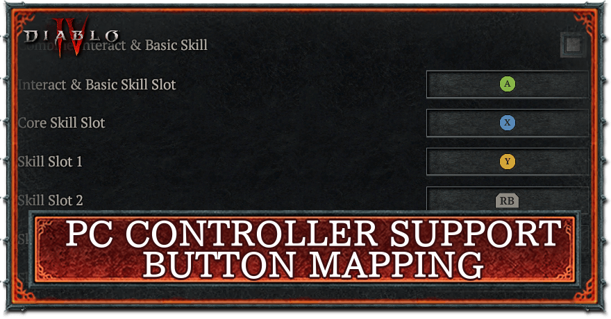 PC Controller Support and Button Mapping | Diablo 4 (D4)｜Game8