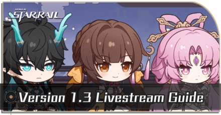 1.3 Livestream Release Date and Summary Guide | Honkai: Star Rail｜Game8