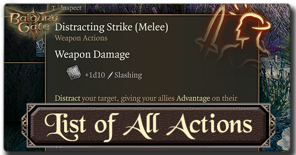 List of All Actions | Baldur's Gate 3 (BG3)｜Game8