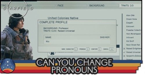 How to Change and Select Pronouns | Starfield｜Game8