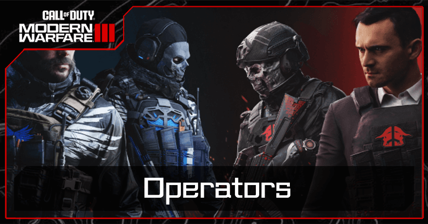 Operator List and All Operator Skins | Call of Duty Modern Warfare 3 ...