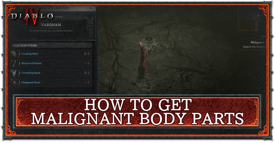 How to Get Malignant Body Parts | Diablo 4 (D4)｜Game8