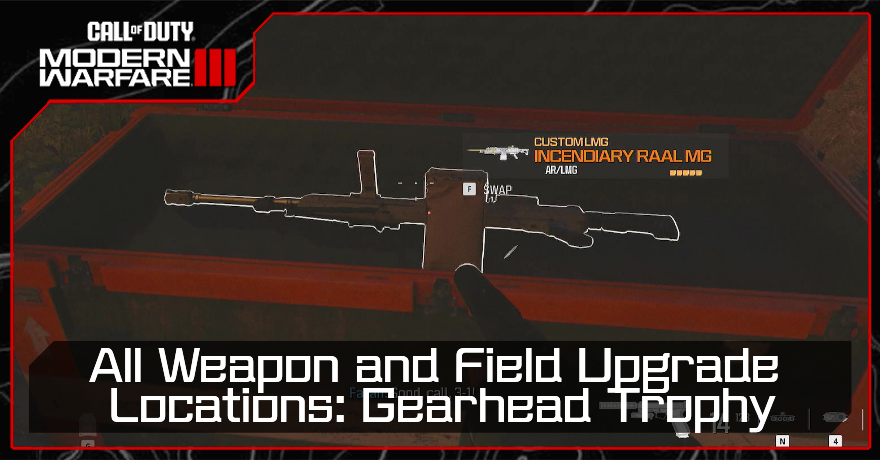 All Weapon and Field Upgrade Locations: Gearhead Trophy Guide | Call of ...