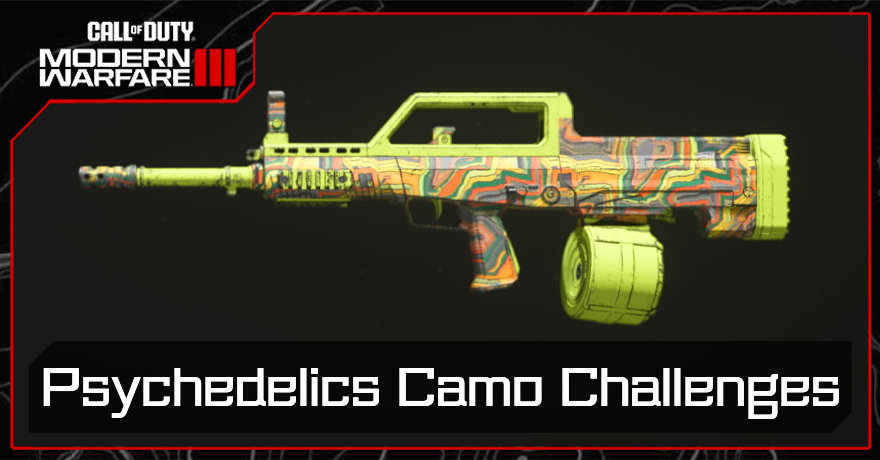 All Psychedelics Camo Challenges | Call of Duty Modern Warfare 3 (MW3 ...