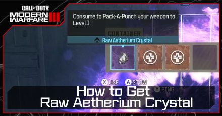 How to Get Raw Aetherium Crystal | Call of Duty Modern Warfare 3 (MW3 ...