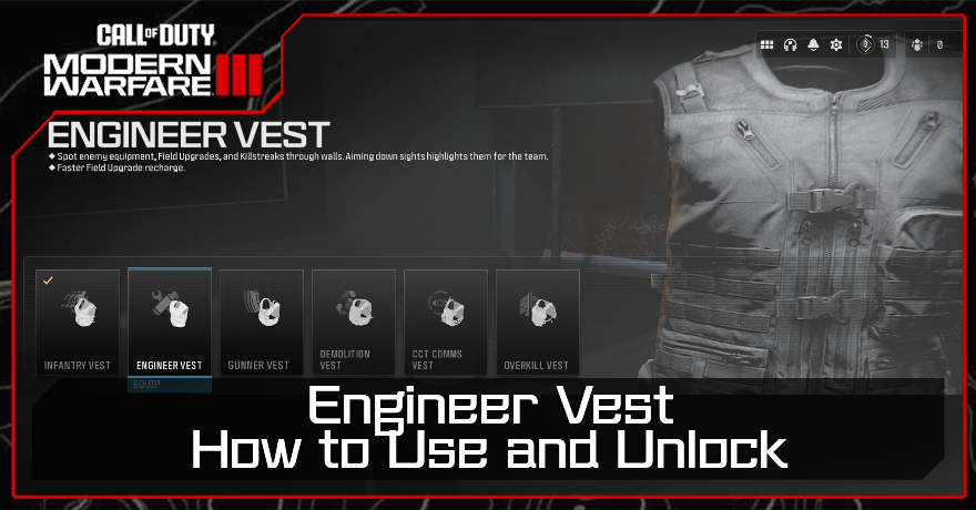 Engineer Vest - How to Use and Unlock | Call of Duty Modern Warfare 3 ...