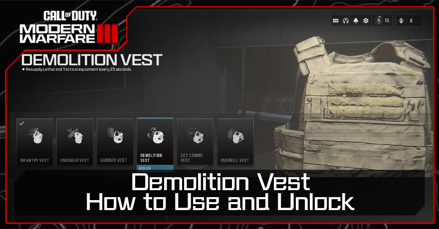 Demolition Vest - How to Use and Unlock | Call of Duty Modern Warfare 3 ...