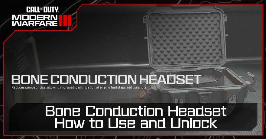 Bone Conduction Headset - How to Use and Unlock | Call of Duty Modern ...