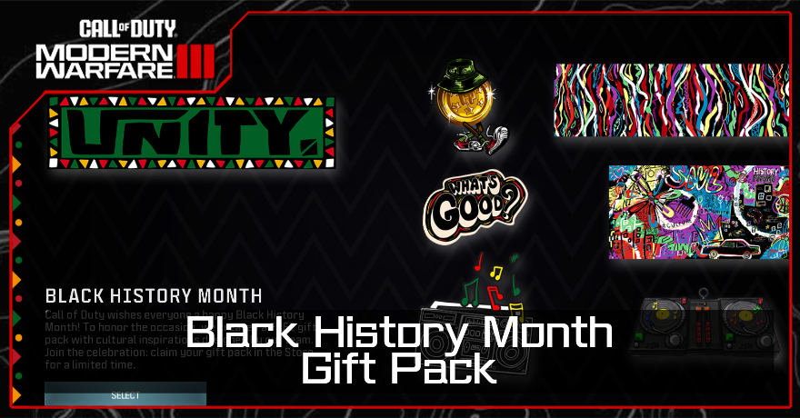 How to Get Black History Month Gift Pack | Call of Duty Modern Warfare ...