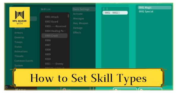 How to Set Skill Types | RPG MAKER WITH｜Game8