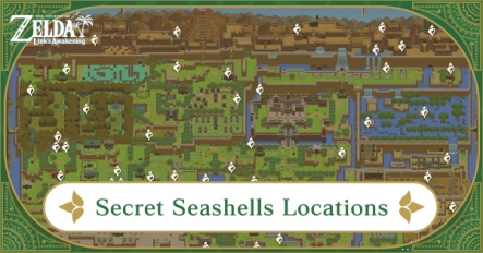 Secret Seashells Locations: Map of All 50 Seashells | Zelda: Link's ...