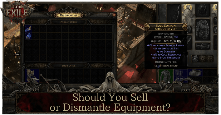 Should You Sell, Salvage or Disenchant Equipment? | Path of Exile 2 ...