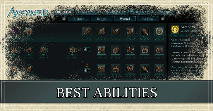 Best Abilities Tier List | Avowed｜Game8