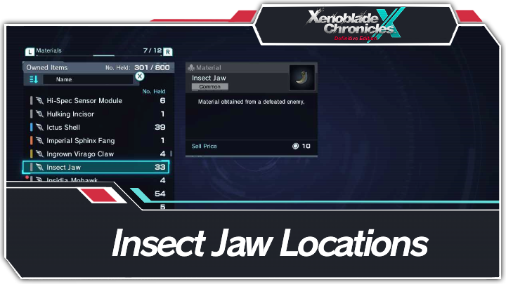 Insect Jaw Locations | Xenoblade Chronicles X: Definitive Edition｜Game8