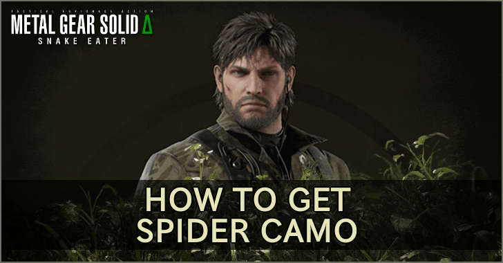 How to Get Spider Camo (The Fear Camo) | Metal Gear Solid Delta Snake ...