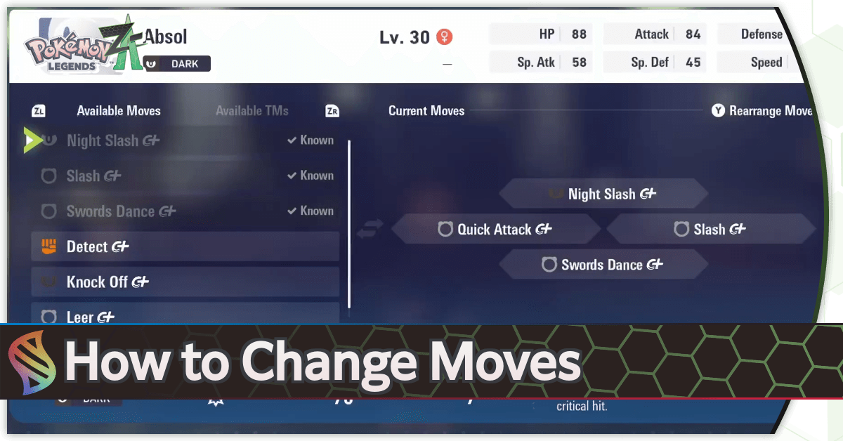 How to Change Moves | Pokemon Legends: Z-A｜Game8