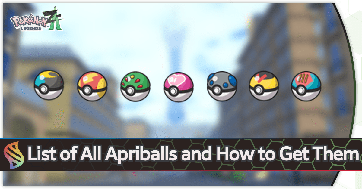 List of Apriballs (Apricorn Balls) and How to Get | Pokemon Legends: Z ...