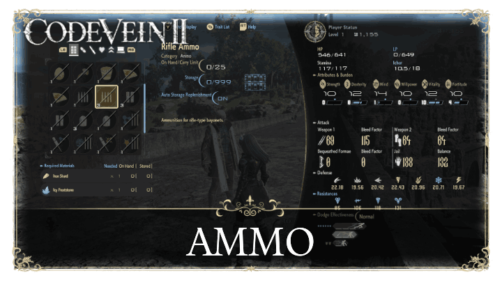 List of All Ammo | Code Vein 2｜Game8