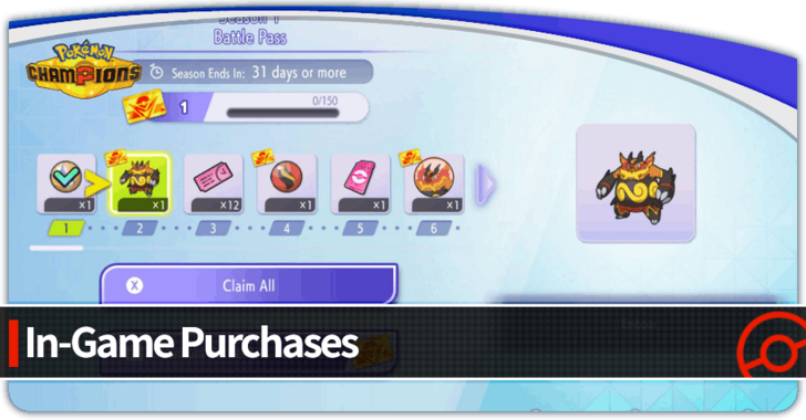 List of In-Game Purchases | Pokemon Champions｜Game8