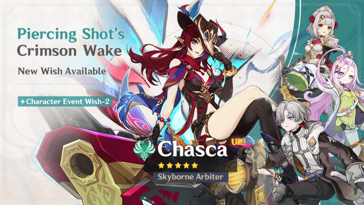 Chasca Banner Dates and 4-Star Characters | Genshin Impact｜Game8