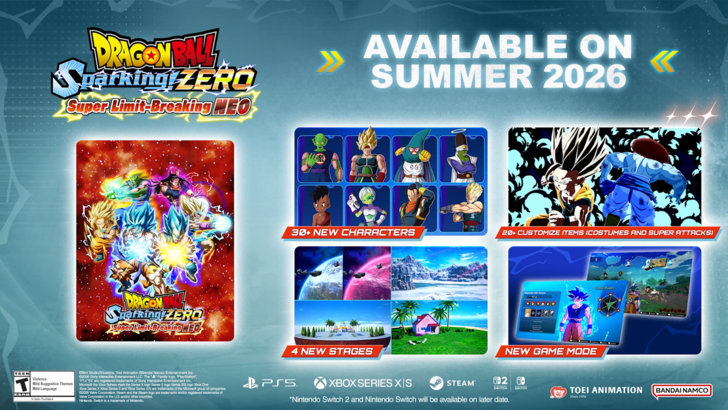 DRAGON BALL: Sparking! ZERO Super Limit-Breaking NEO DLC Adds 30 ...