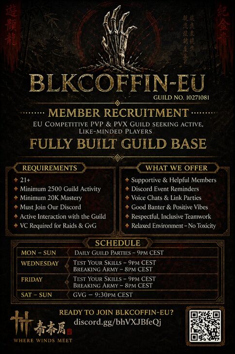 Guild Recruitment Board | Where Winds Meet｜Game8